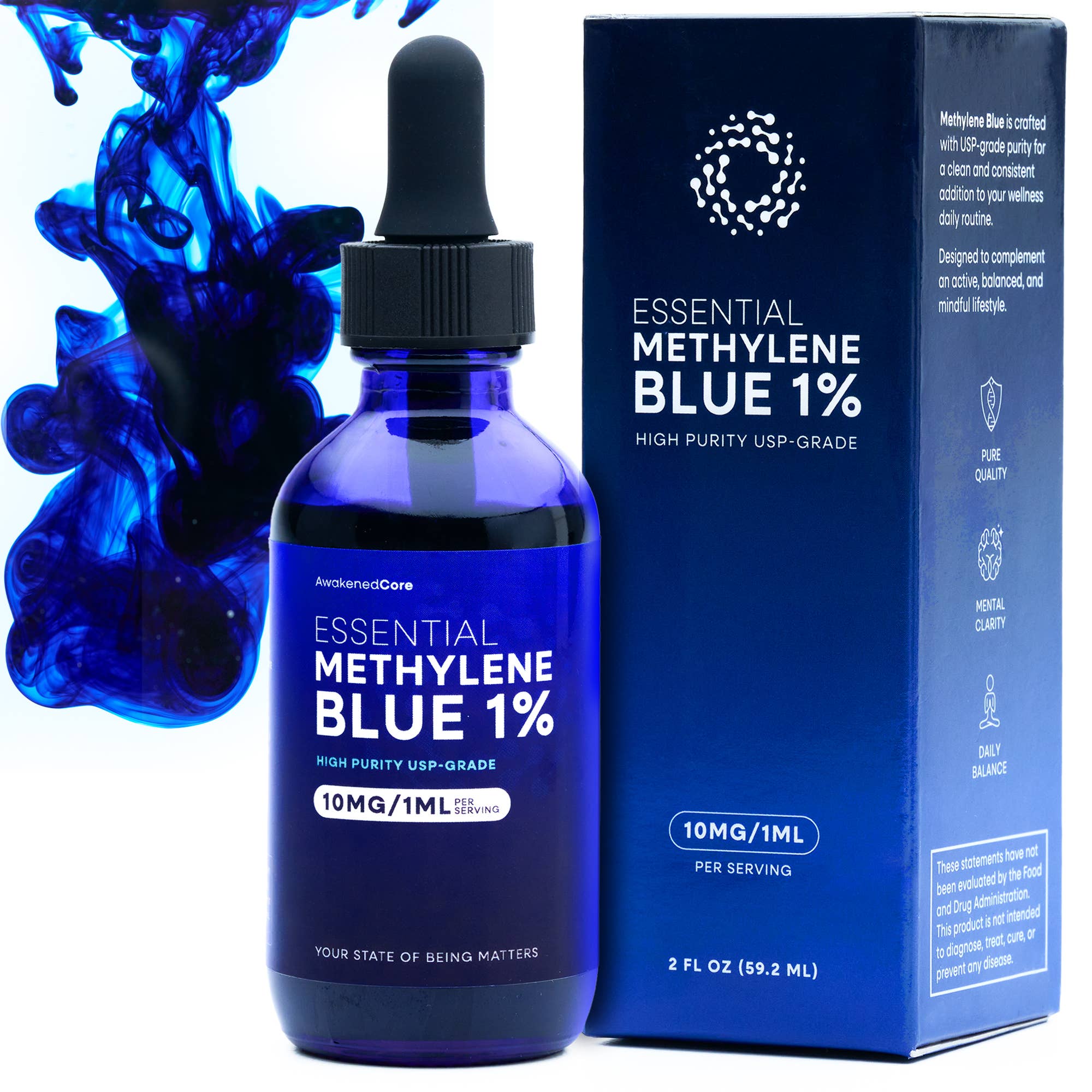 Methylene Blue - USP Grade & Lab Tested - Liquid Drops – Simply Alpha ...